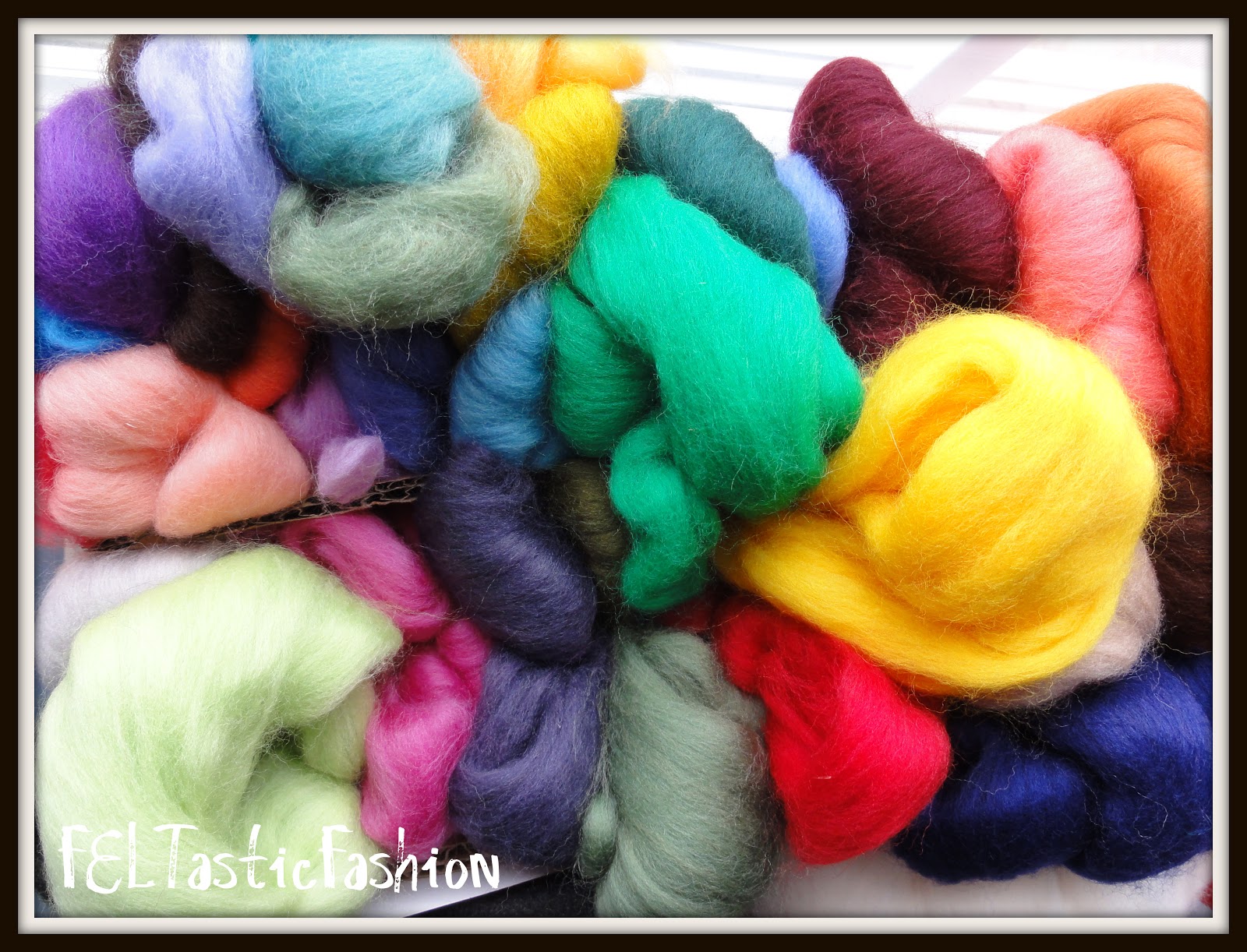 FELTasticFashion: RAINBOW COLOR OF WOOL