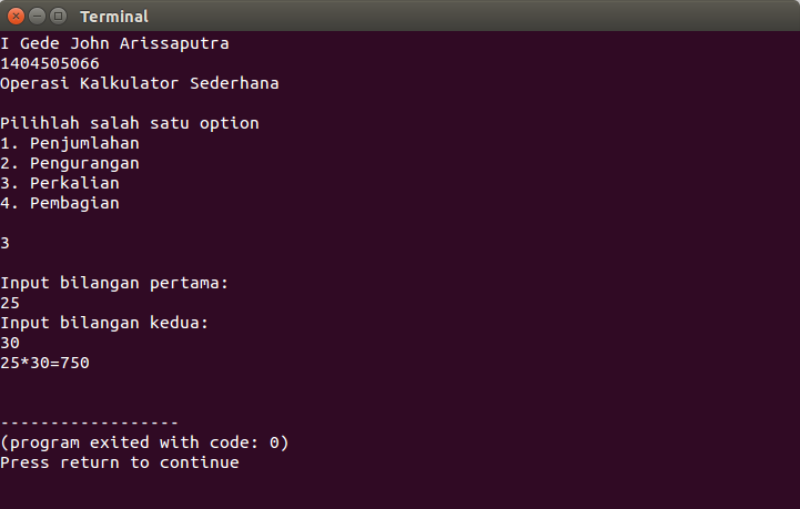 Kalkulator Sederhana Java ~ Ankmon