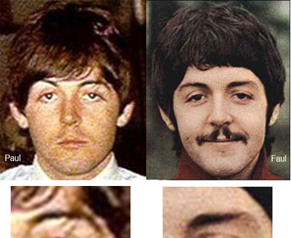 Plastic Macca ~ Paul is Dead: Not Fauling for it: facial features give ...