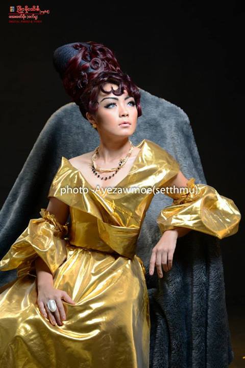 Myanmar Celebrities: Attractive Fashion Photo of Cute Actress- Phwe Phwe