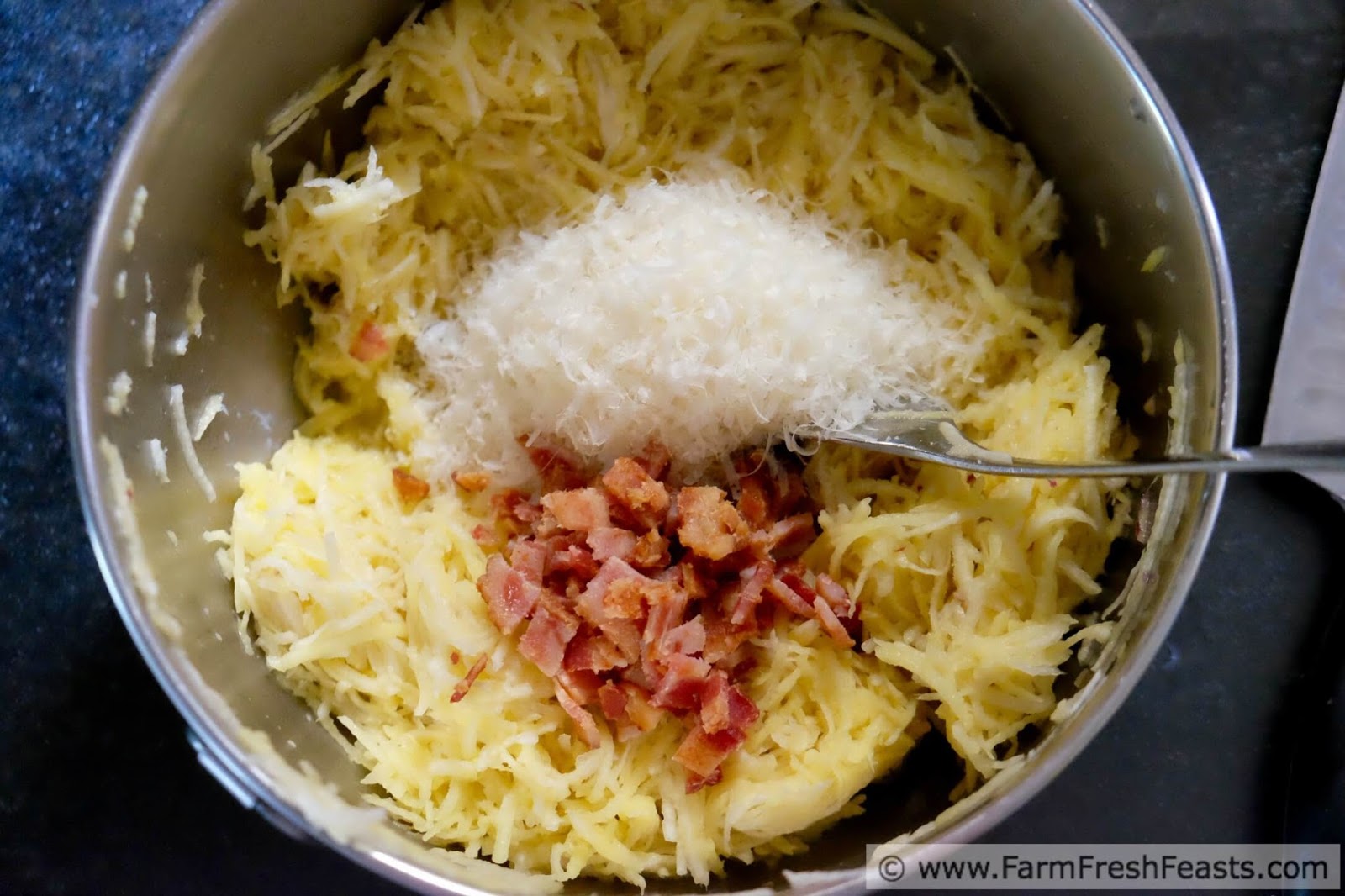 Farm Fresh Feasts: Bacon and Parmesan Turnip Fritters