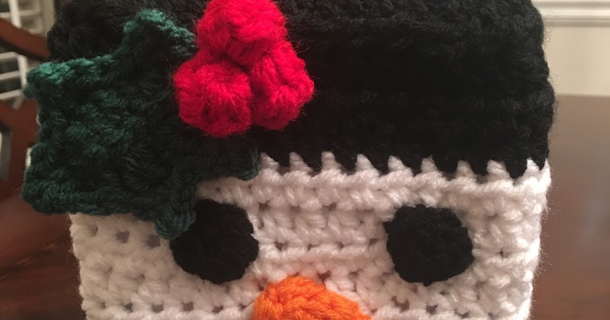 The Perfect Stitch...: Crochet Snowman Tissue Box Cover...