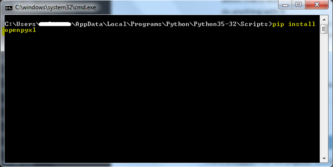 Python - Installing 'openpyxl' library. | Automation Home