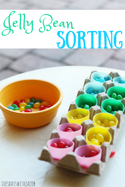 Sorting & Snacking {jelly beans} | Tuesdays with Jacob