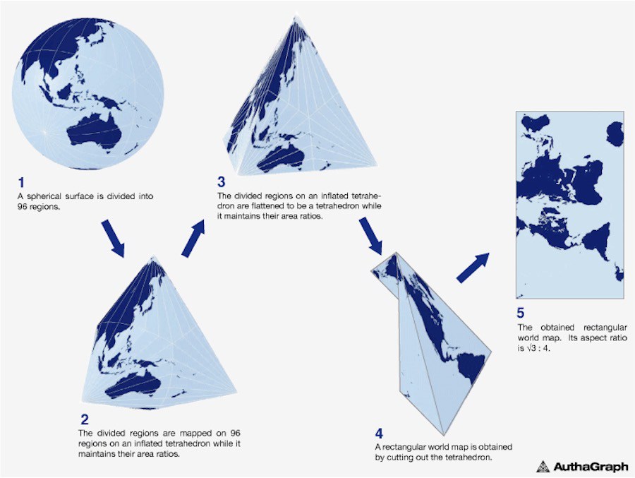Crónicas de la Tierra sin Mal : Hajime Narukawa crea el mapa más ...