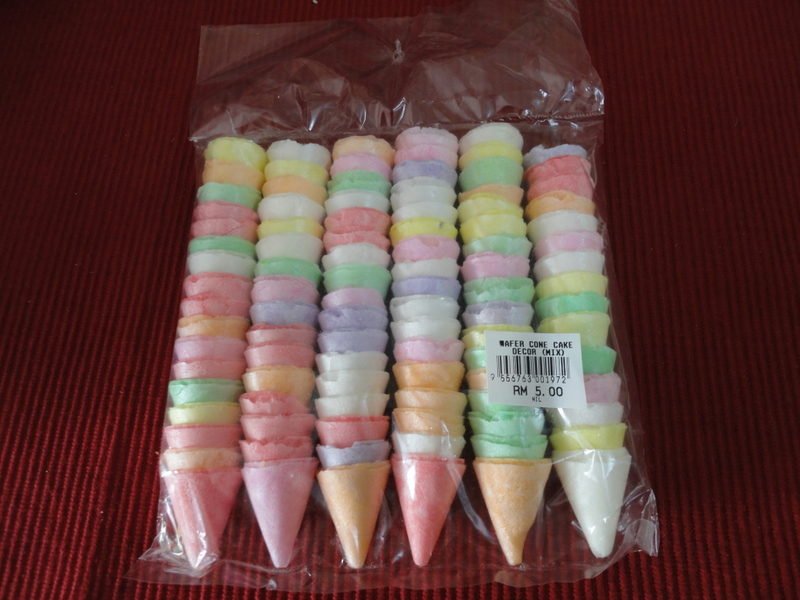 Pandan Pusat Bekalan Bakeri: WAFER CONE : MULTIPLE COLOR