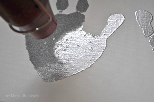 DIY Metallic Handprints - Make Life Lovely