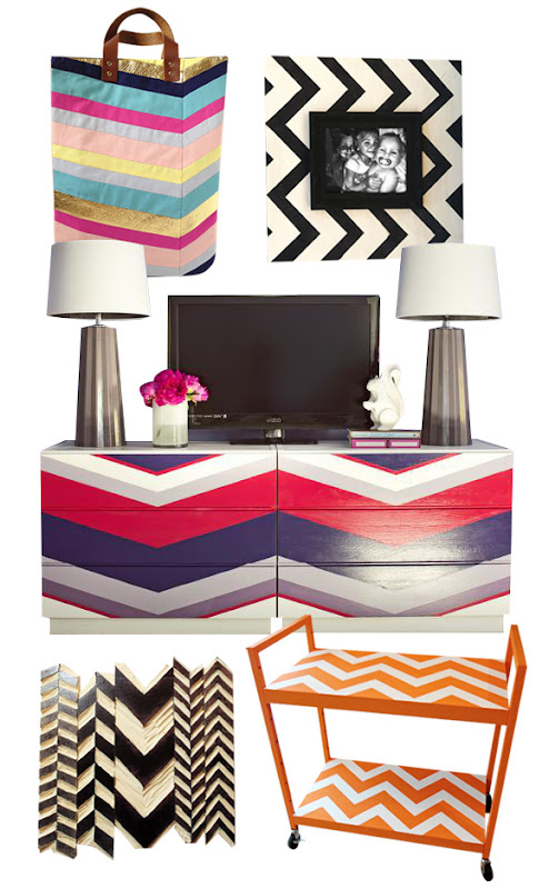 Chevron DIY project roundup | How About Orange