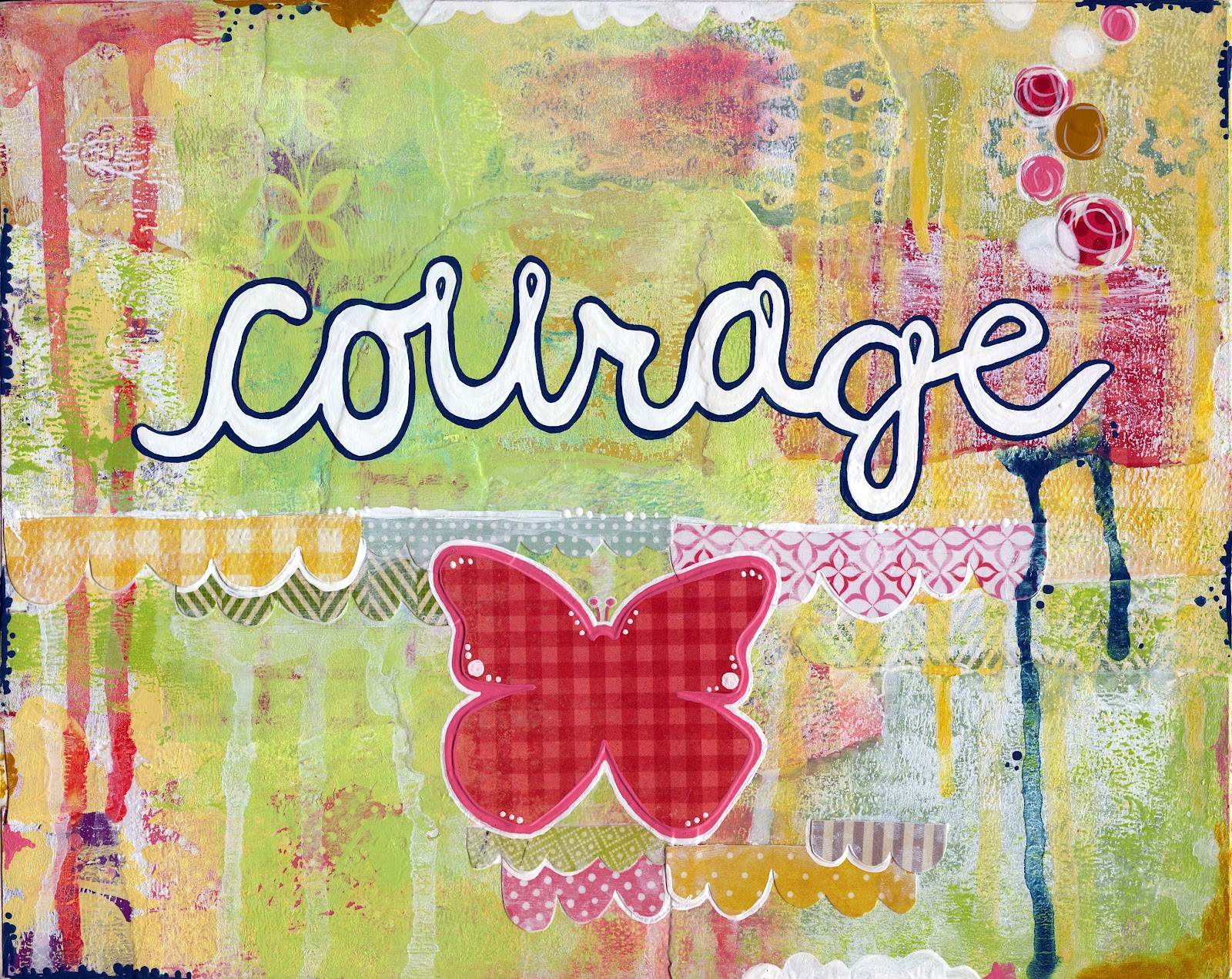 The Turquoise Paintbrush: original art GIVEAWAY!