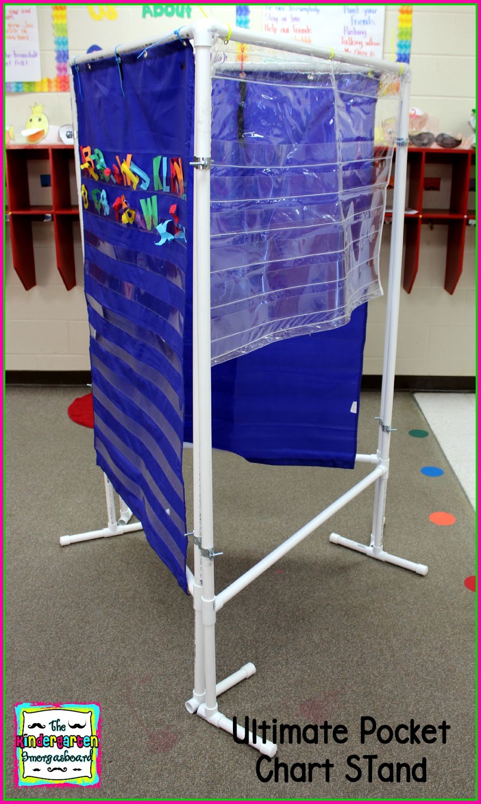 A Kindergarten Smorgasboard DIY 3 Sided Pocket Chart Stand | Smedley's ...