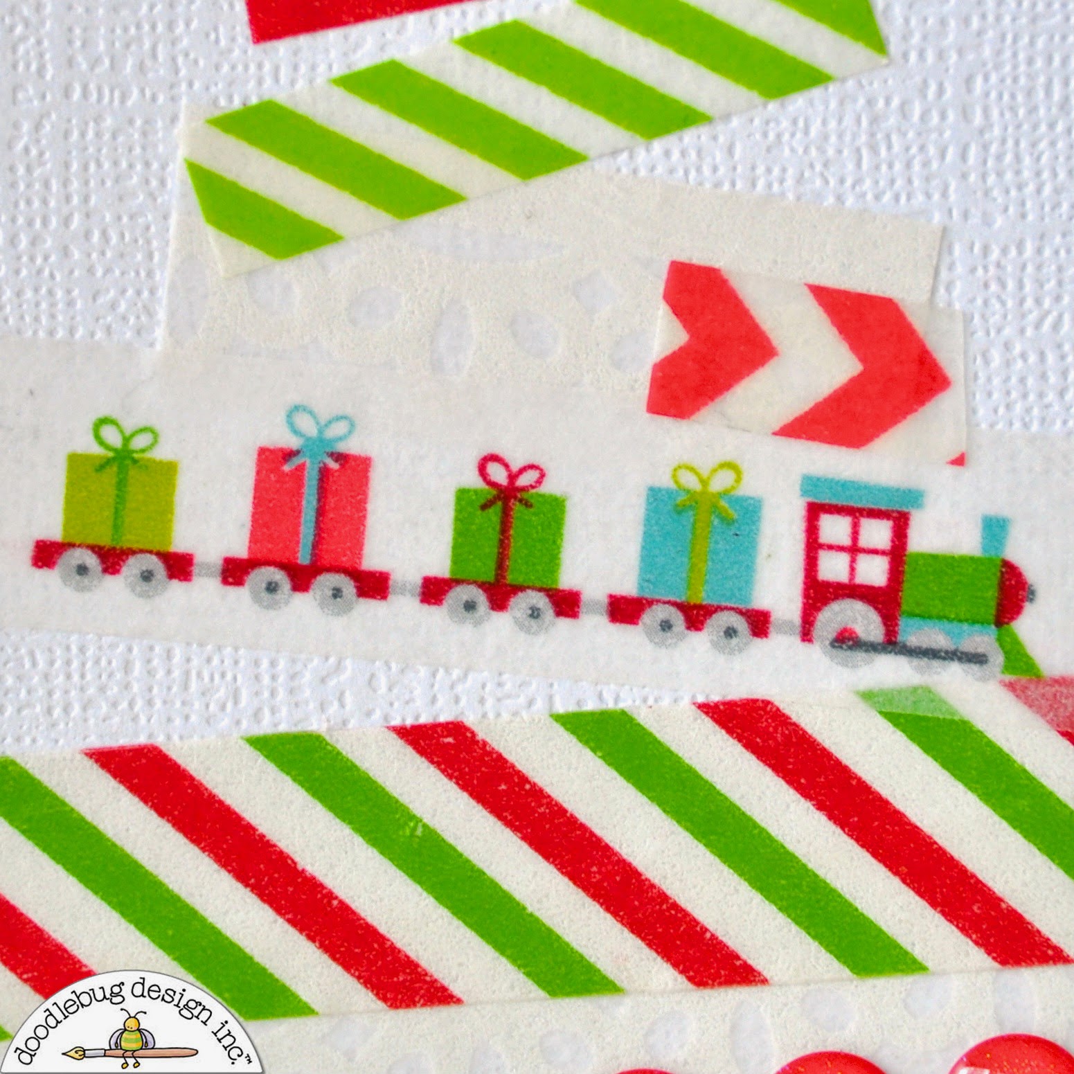 Doodlebug Design Inc Blog: Quick & Easy Washi Tape Christmas Tree Cards