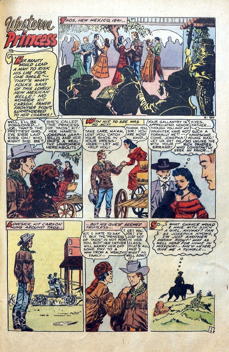 Western Hearts #2 - Al Williamson / Frank Frazetta art - Pencil Ink