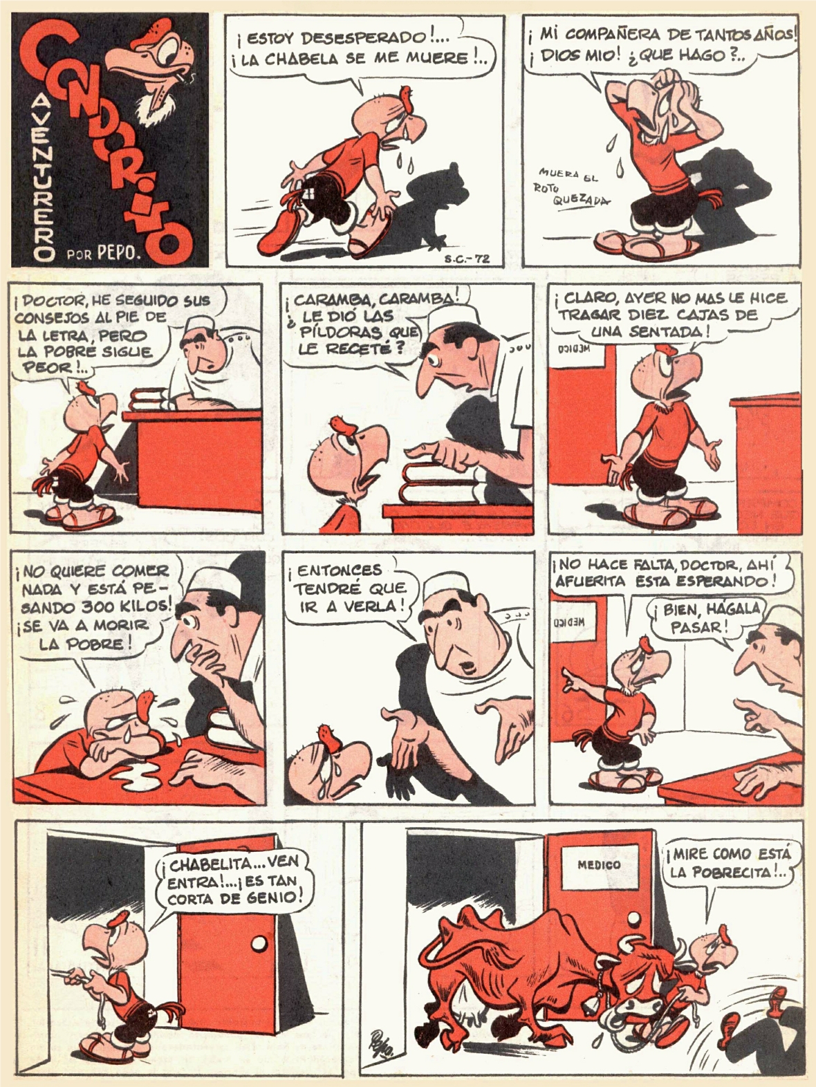 Condorito Aventurero: EL CARACTERÍSTICO ¡ PLOP