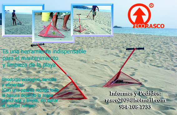 .beach cleaning tool RASCO: MANUAL TOOL TO CLEAN SANDY AREAS