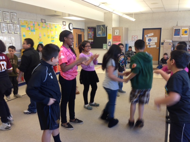 Music at Shriver Elementary: Fifth Graders and their Fast Feet!