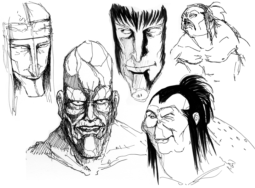 Iby Draws: Ninja scroll characters