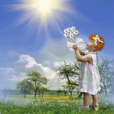 Animowane obrazki lato: Animowane obrazki i gify dzieci latem