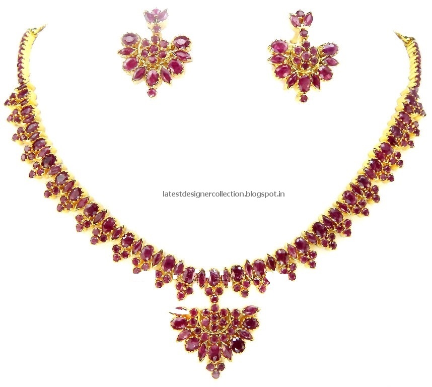 Ruby Jewellery | Ruby Necklace ~ Latest Indian Clothing And Jewellery ...