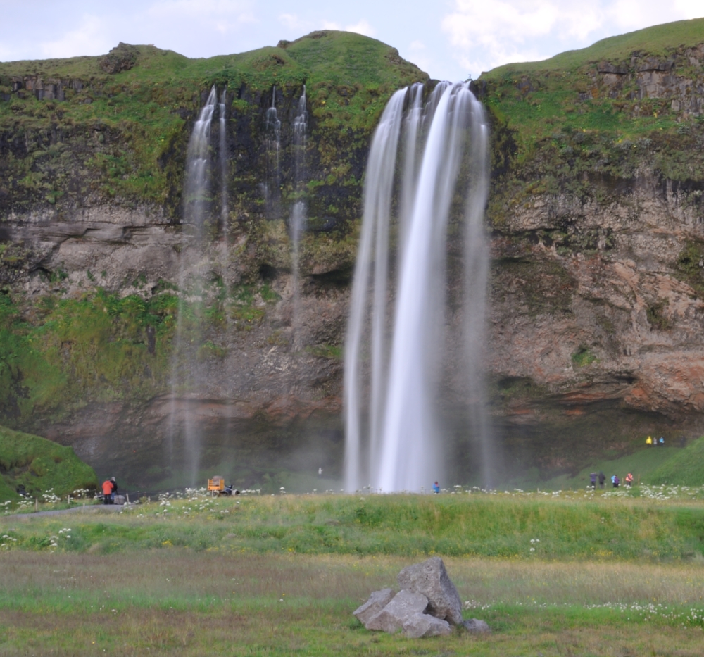 Famous Waterfall Near Vik