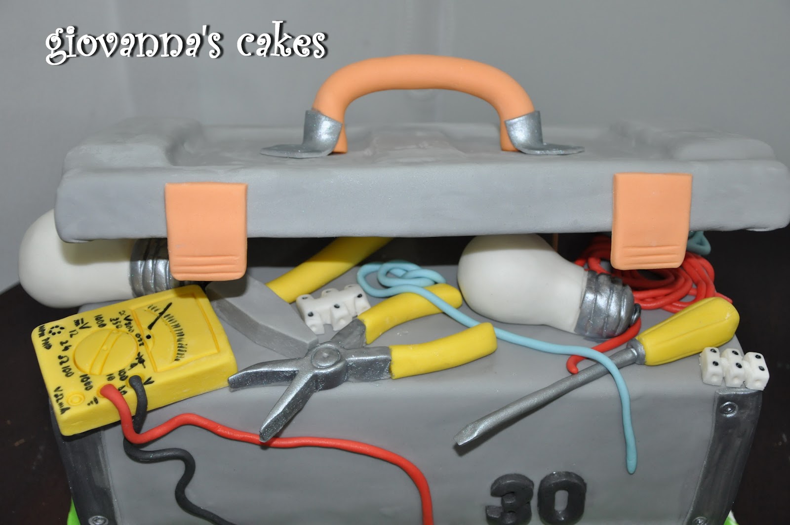 giovanna's cakes: Electrician's tool box cake