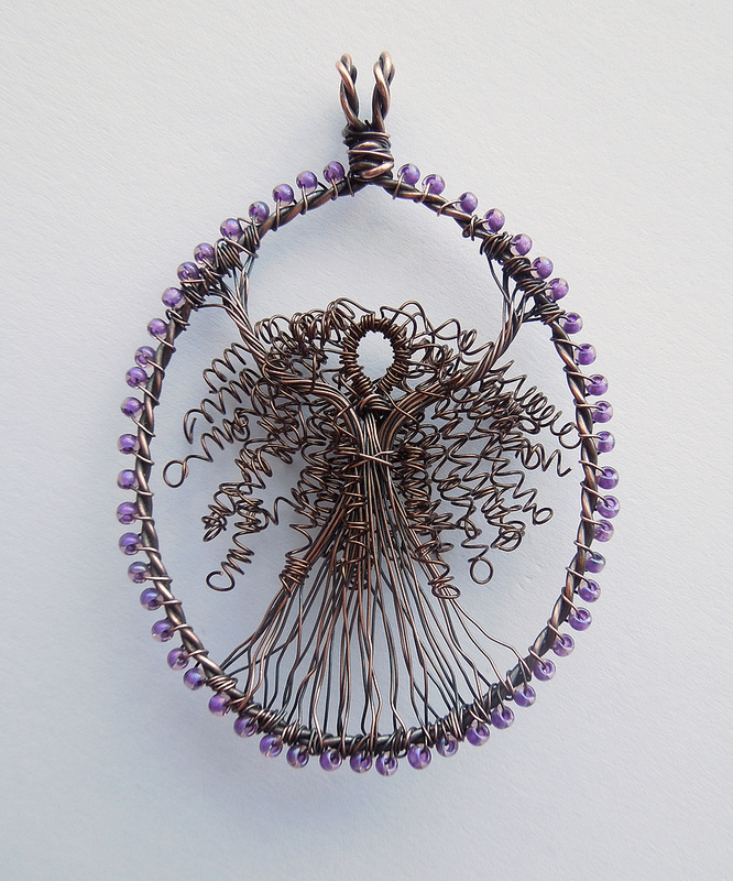 Whimsical Wirewrapped Pendants by Louise Goodchild / The Beading Gem