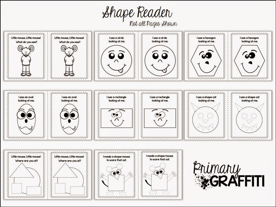 Primary Graffiti: Mouse Shapes {Shape Attribute Lessons}