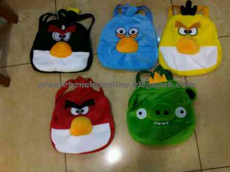 Tas Ransel Angry Bird Biru Rp 55.000 | Grosir Boneka Online