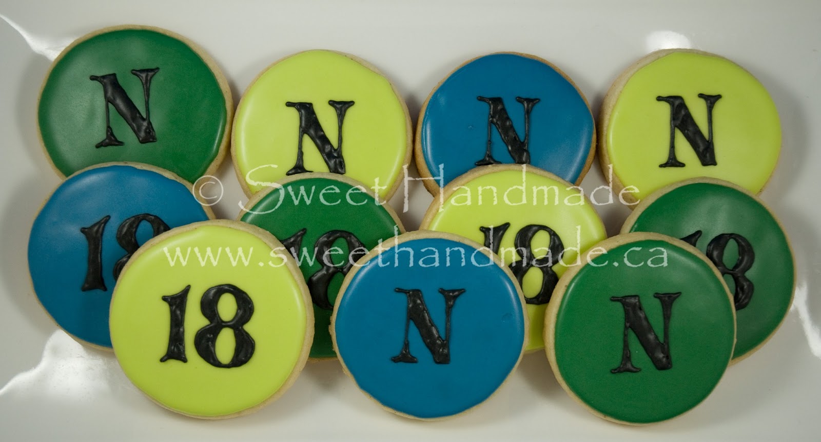 Sweet Handmade Cookies: Masculine 18th Birthday Cookies