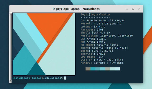 Display System Information On Linux With Neofetch (Version 4.0.0 ... Display System Information On Linux With Neofetch (Version 4.0.0 ...