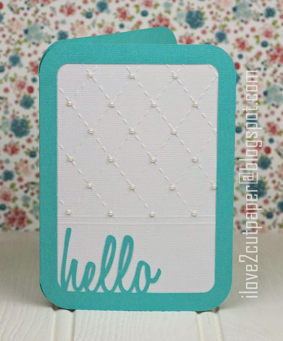 i love 2 cut paper: Framed Salutation Cards