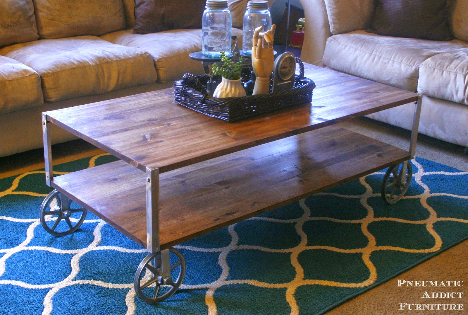 EASY Industrial Coffee Table (No Welding!) | Pneumatic Addict
