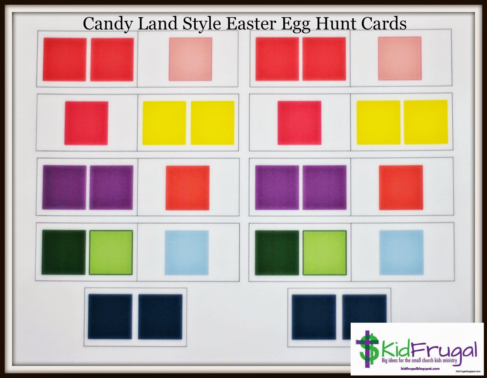 Candyland Color Cards