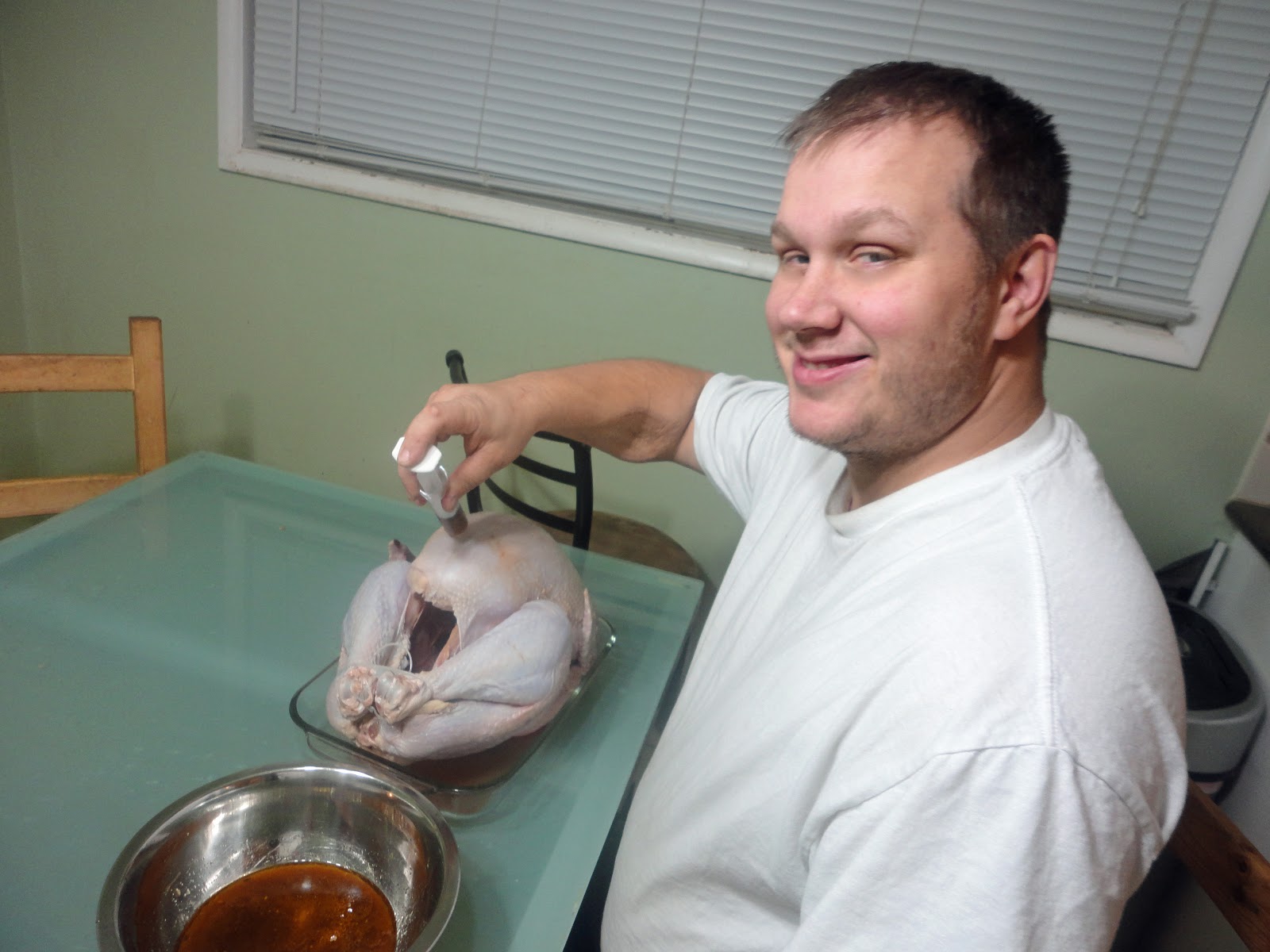 Pleasant Dreams Farm: Poor poor turkey. Thank you for your nourishment.