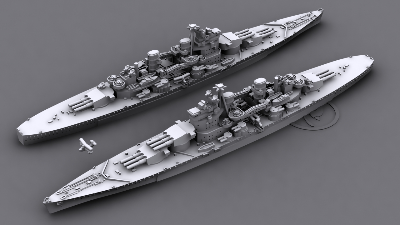 Tiny Thingamajigs: Meow... Royal Navy's Lion class battleships of 1939