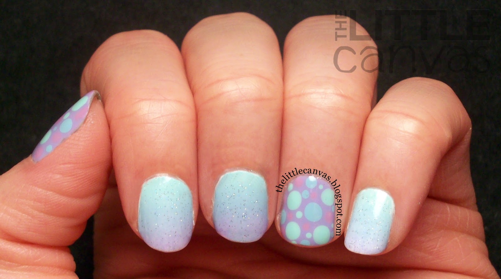 Springy Gradient Nails - The Little Canvas