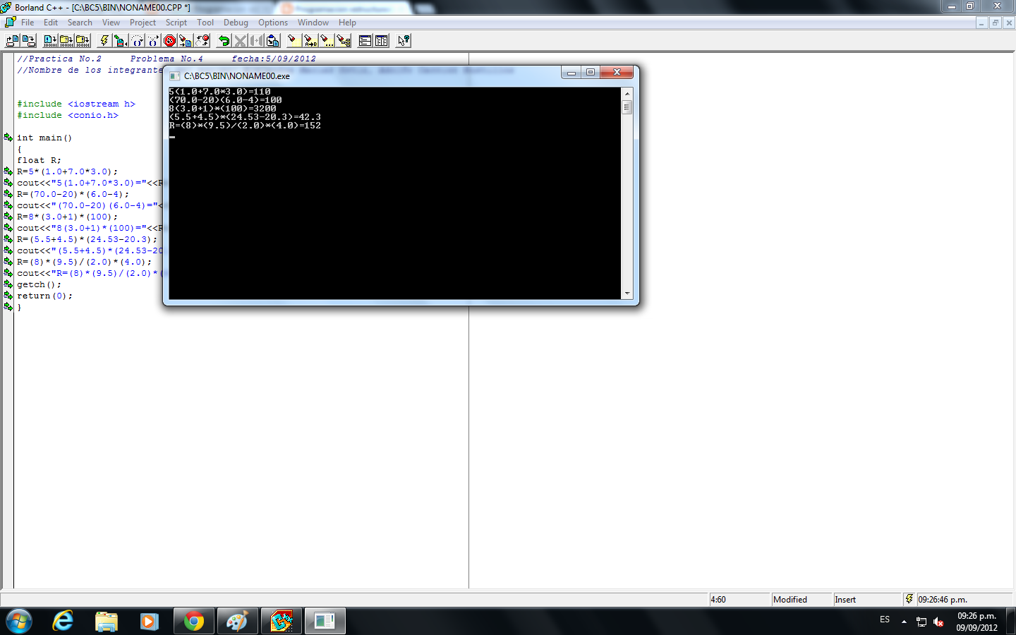 Programacion estructurada: PRACTICA NO.2