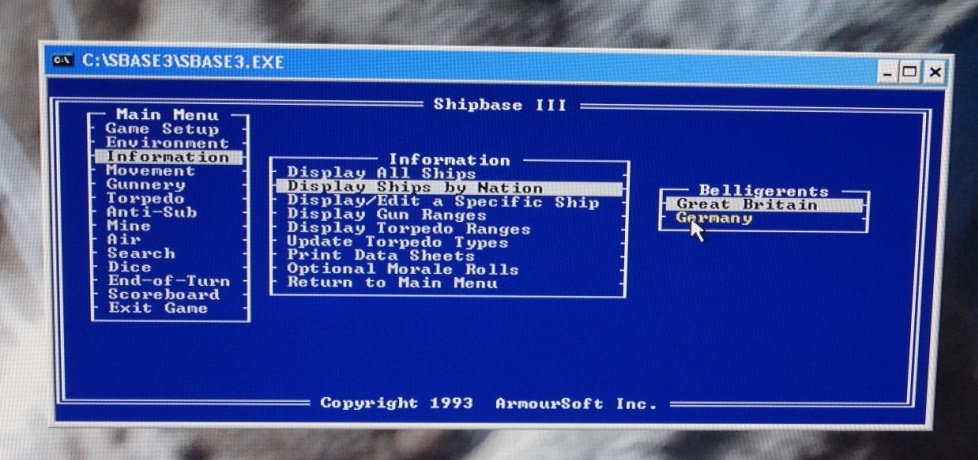 abc wargamers: ShipBase III Naval Computer rules from 1993