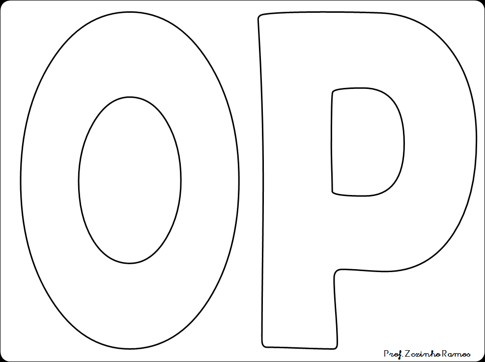 BLOG PROFESSOR ZEZINHO: MOLDE DE LETRAS GRANDES