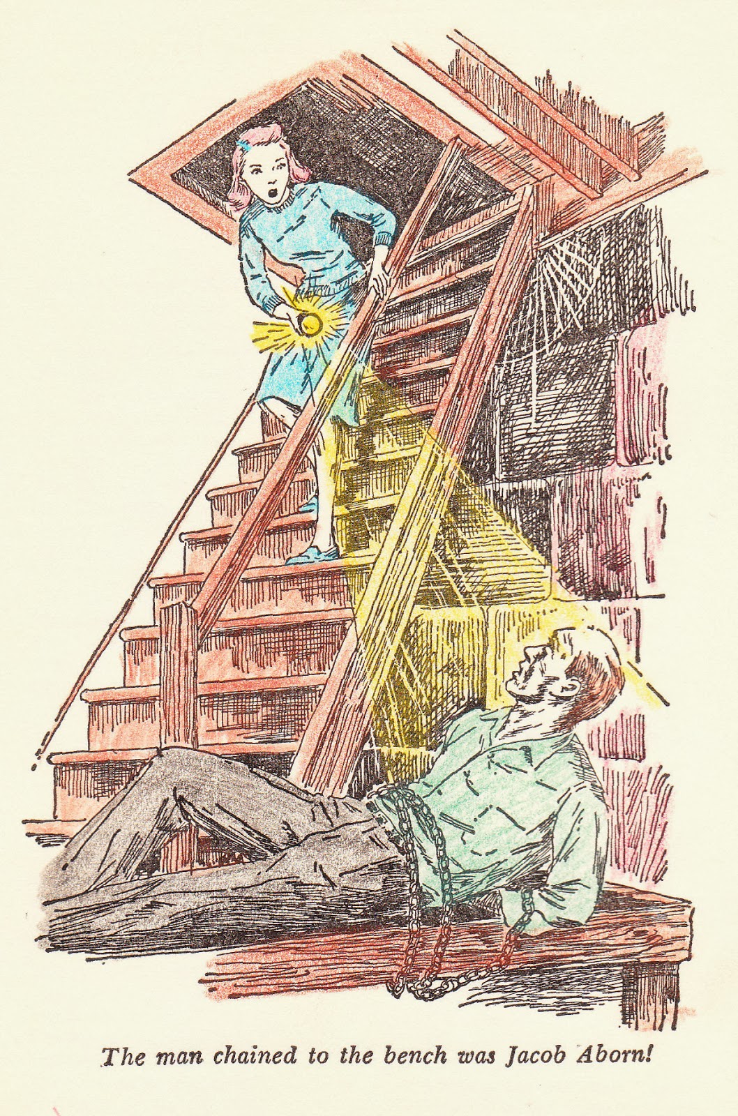 Series Books for Girls: Nicely Colored Nancy Drew Illustrations