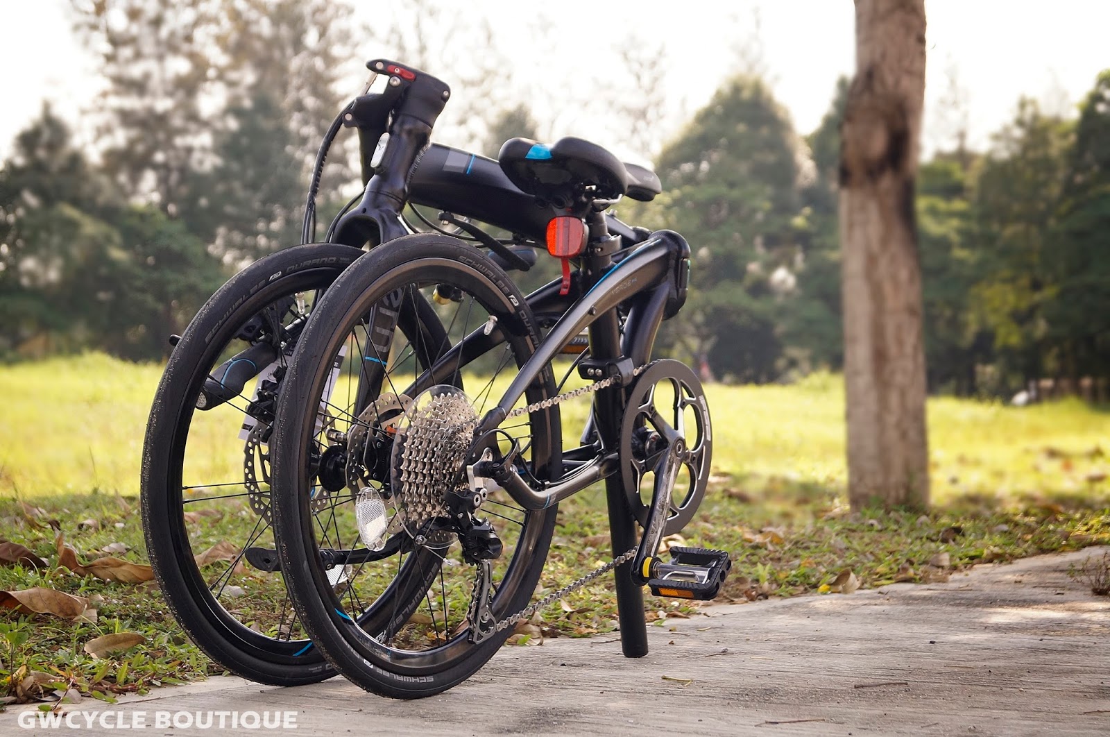 GW Cycle Boutique: Tern Verge P10 Folding Bike Shimano 10speed Matte Black