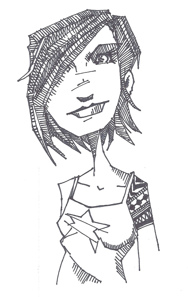 a pen a day: pen 06: sharpie ultra fine point