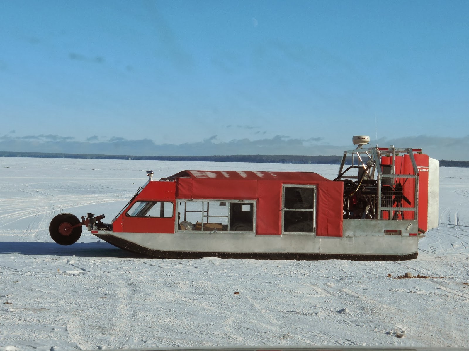 Art's Bayfield Almanac: THE BIG RED WIND SLED IS RUNNING...AND DENNIS ...