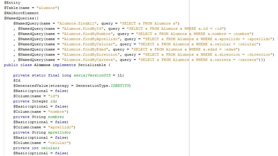 Conexión Java con MySQL con JPA (CRUD)