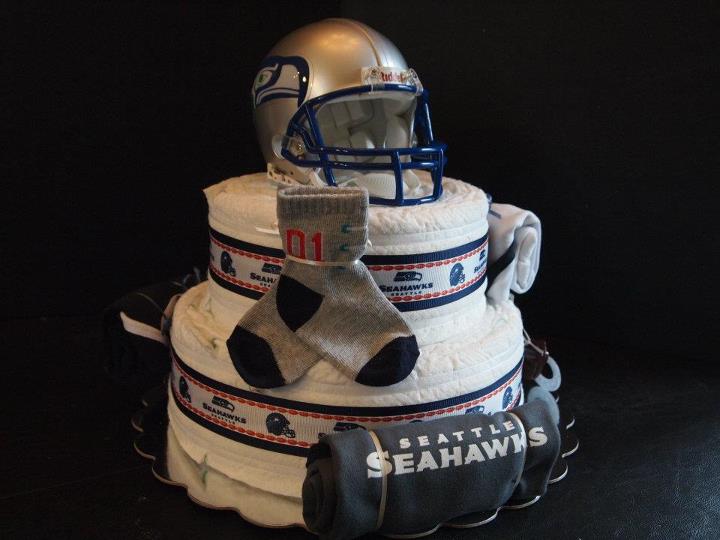 Personalized Diaper Cakes: Welcome To Seattle!