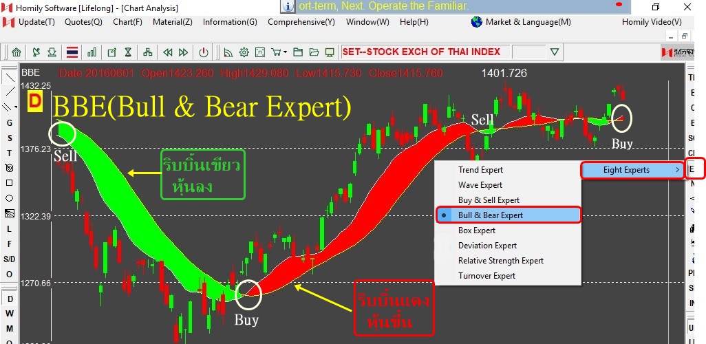 homily chart manual: 6.BBE:Bull & Bear Expert ริบบิ้นเขียวแดง