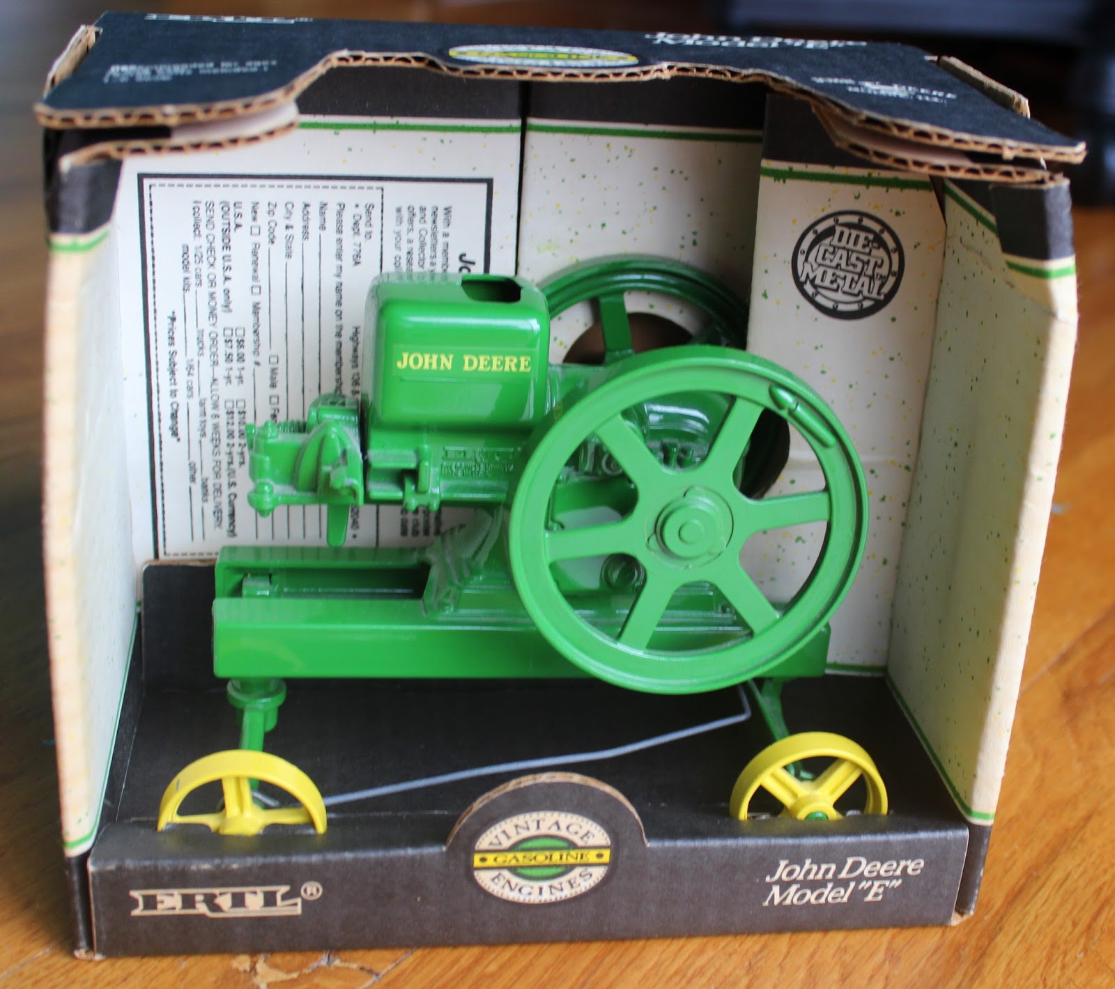 Spoelman Family Toy Tractor Collection: John Deere Model "E" Engine