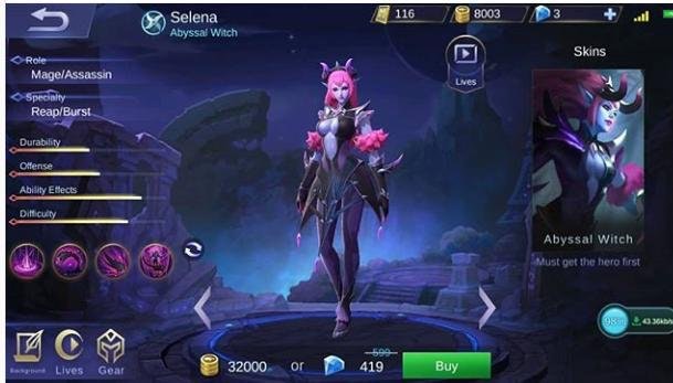 Selena, the Abyssal Witch - Mobile Legends Bang Bang Builds Items Guide ...
