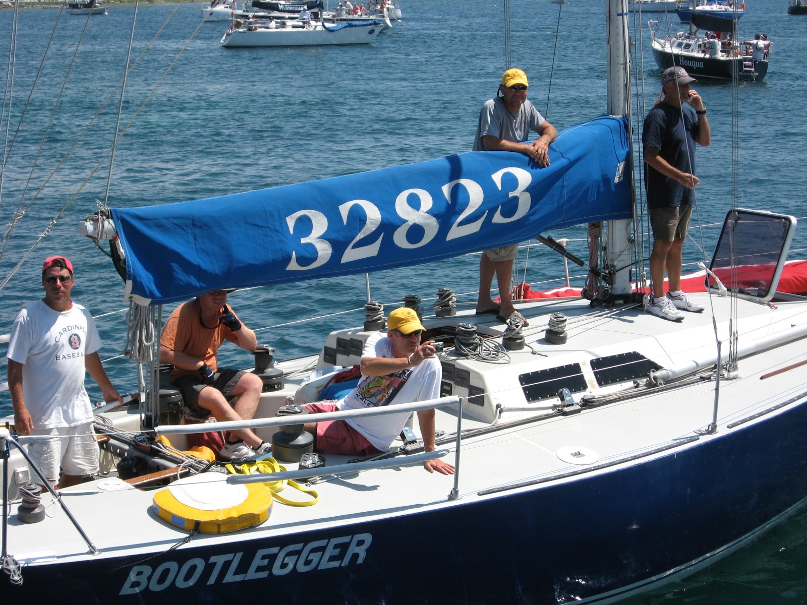 The Sailing Adventures of Bootlegger - A Tripp 47: 2012 Mac Race Finish