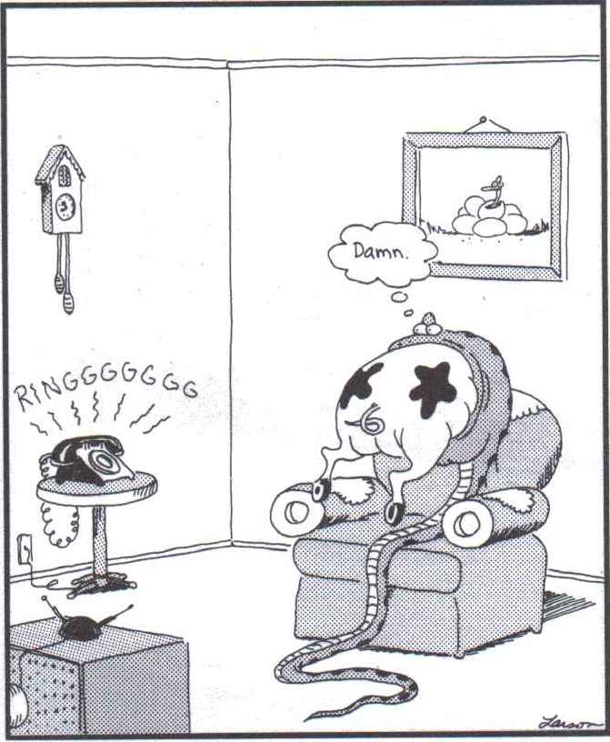 Positively Plasticine: Re-making a Gary Larson cartoon