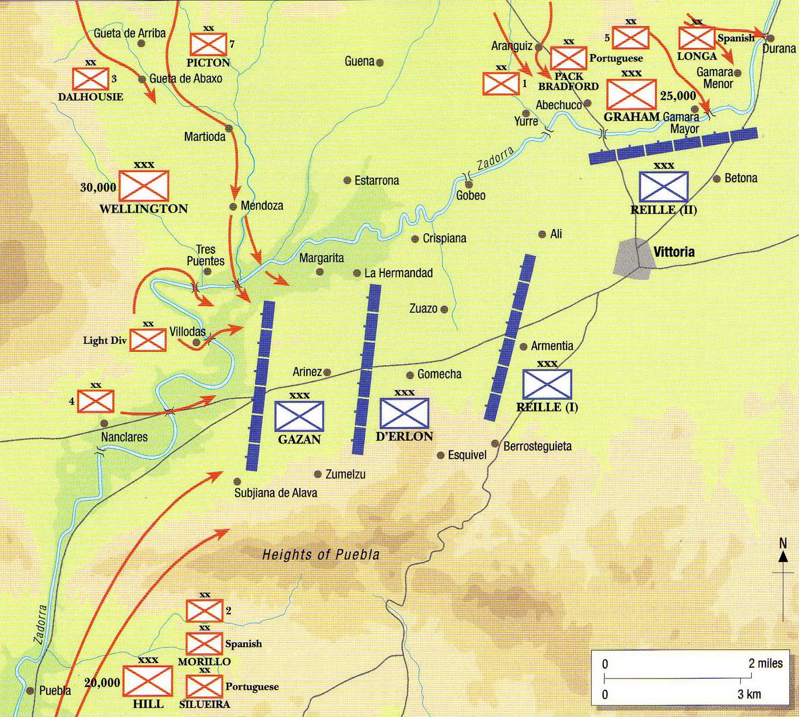 Wellington's Battles: Battle of Vitoria - Set Up